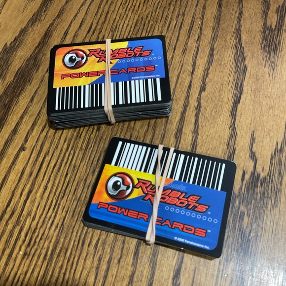 2000 Trendmasters | Toys | 87 Rumble Robots Power Cards 2 Types Of ...